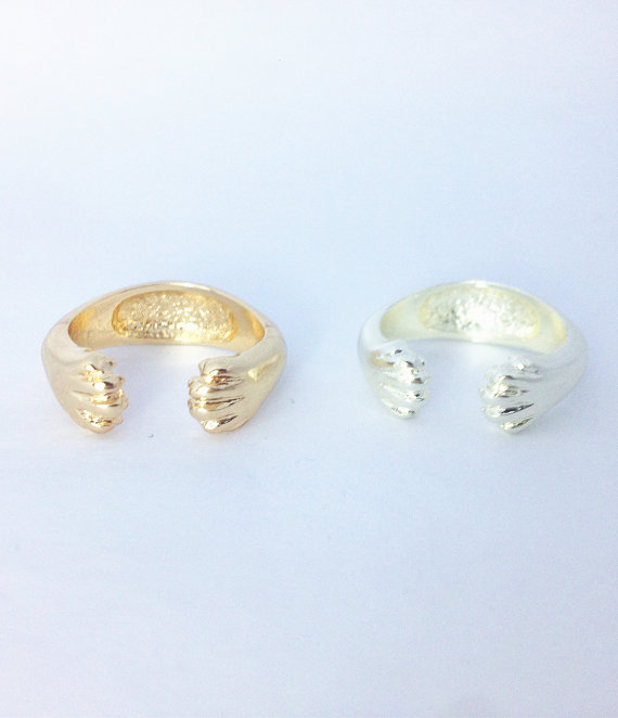 Cat Claw Ring,animal Ring,paw Ring,adjustable Ring,plated Gold Ring ...
